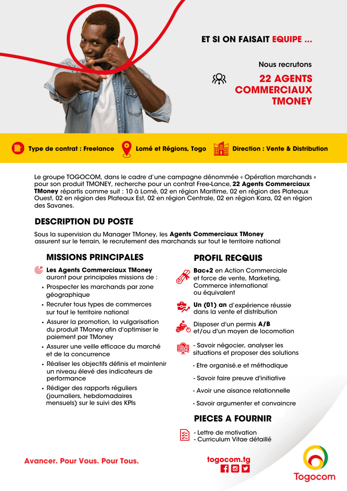 Le groupe TOGOCOM recrute (22 postes) - EmploiTogo.INFO