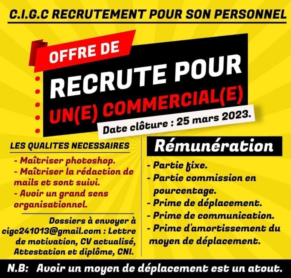 CIGC recrute-25/03/2023 - EmploiTogo.INFO